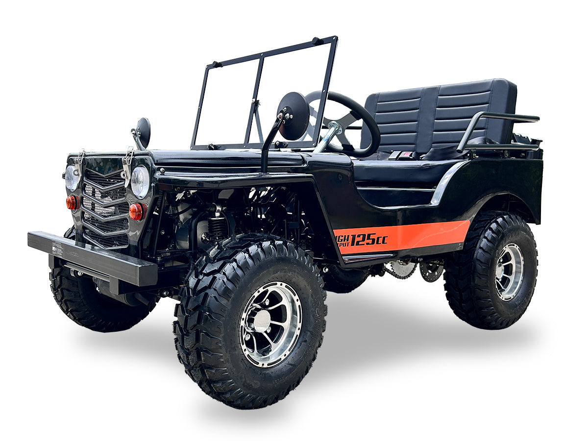 2024 MINI JEEP WRANGLER 125cc 3 speed with reverse